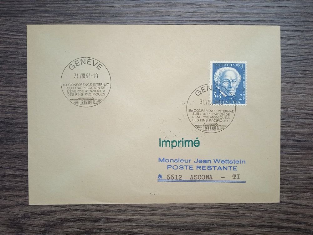 SR2 Enveloppe avec Timbre Suisse 1964 | Kaufen auf Ricardo