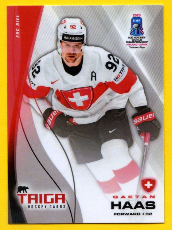 Gaetan Haas #92 Player Card IIHF WM 2023 (Neu (gemäss Beschreibung)) in ...