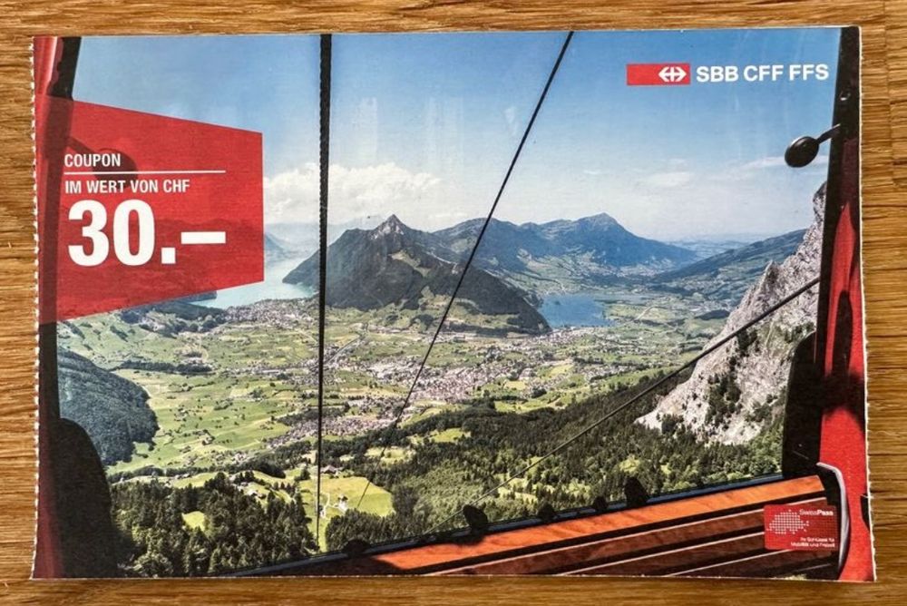 Gutschein SBB Halbtax 30.- CHF | Kaufen auf Ricardo