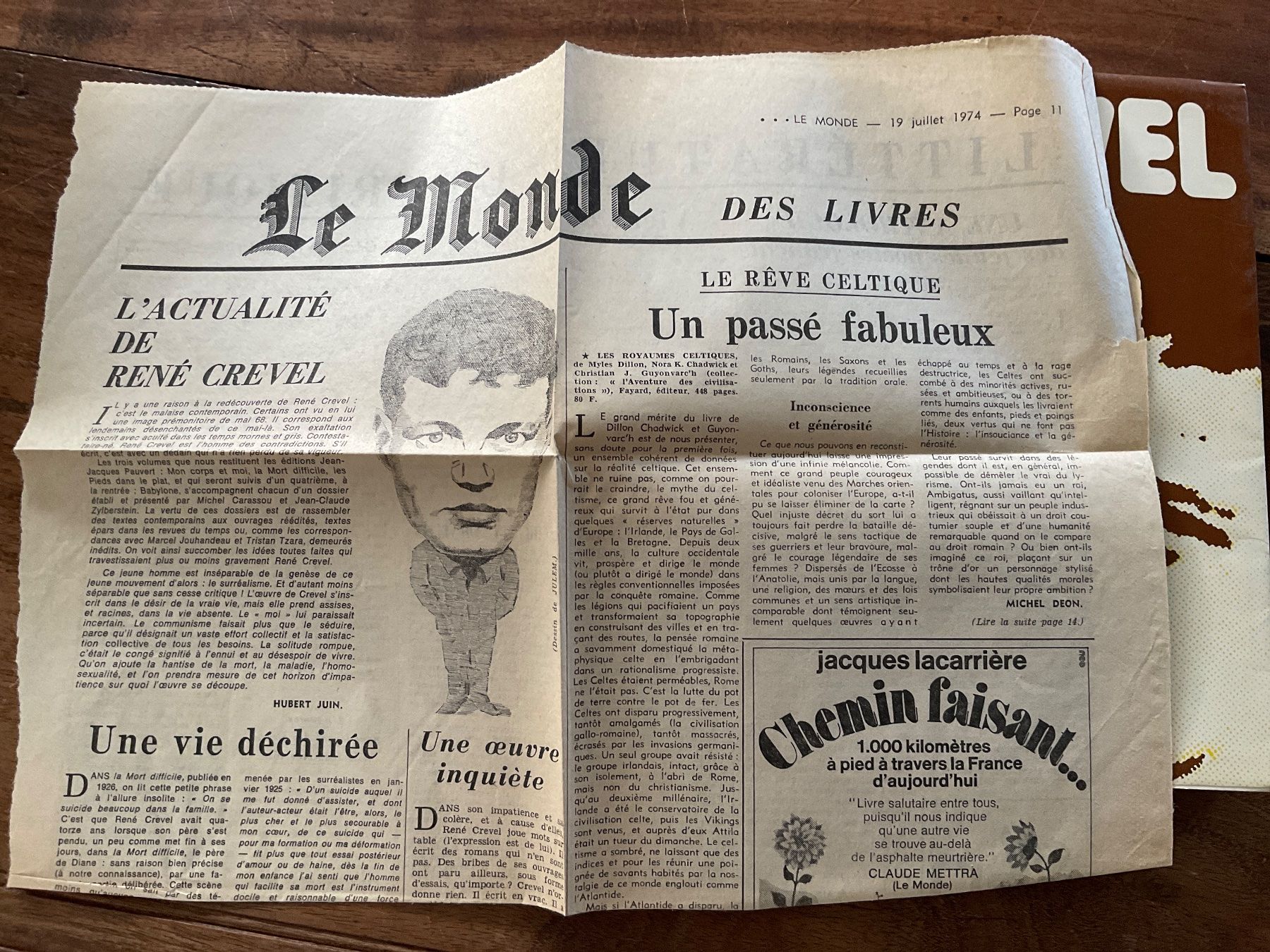 Crevel - La mort difficile, roman rare, édition 1974! (D'occasion) à ...