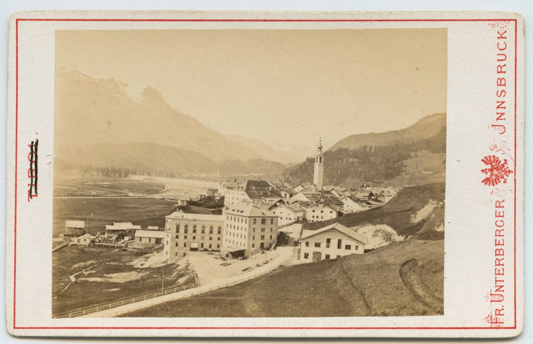 Samedan Engadin Hotel Bernina, 1865/1875, Carte de Visite (Gebraucht ...