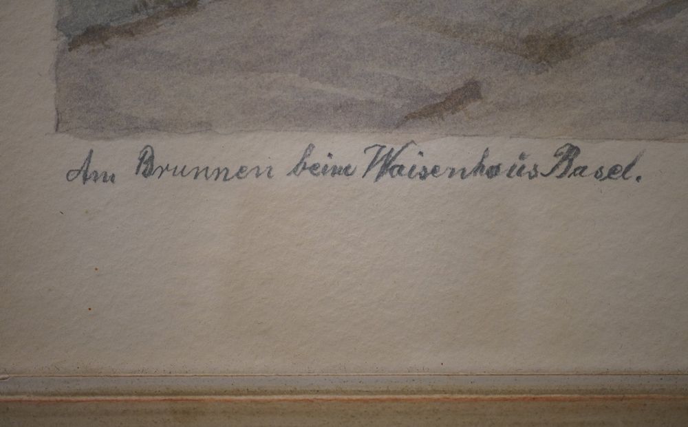 Gemälde Basel Waisenhaus Aquarell G. Narajek sehr schön O012 (Gebraucht) in Basel für CHF 69 ...