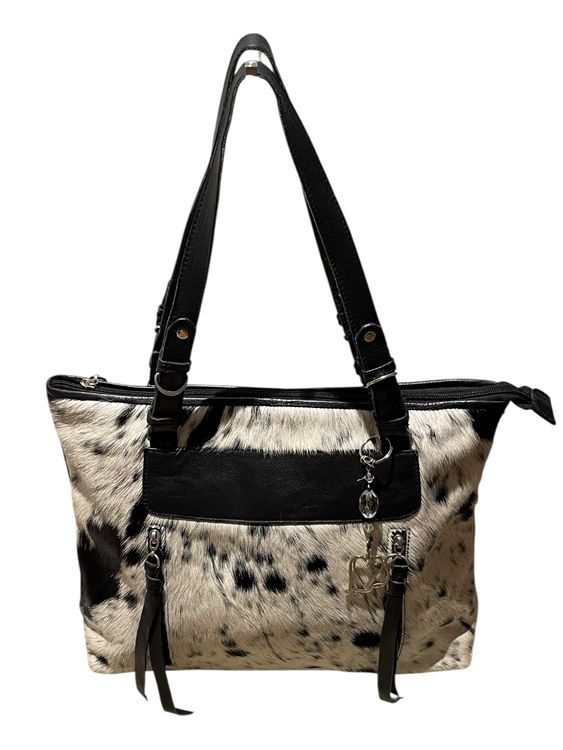 LEMMI & SIPHO ECHT KUHFELL SHOPPER TASCHE LEDER HINGUCKER (Gebraucht ...