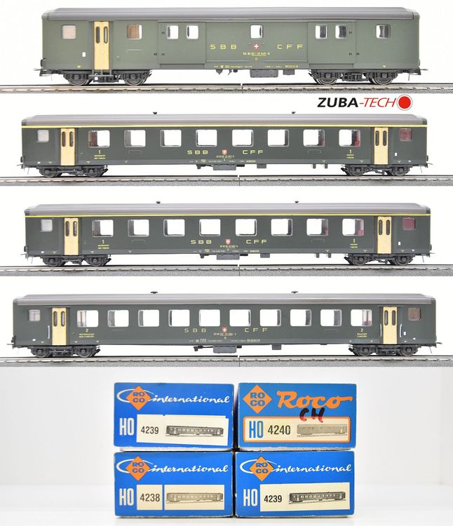 Roco 4x Personenwagen der SBB, H0 GS mit OVP (Gebraucht) in St. Gallen für CHF 44 – mit ...