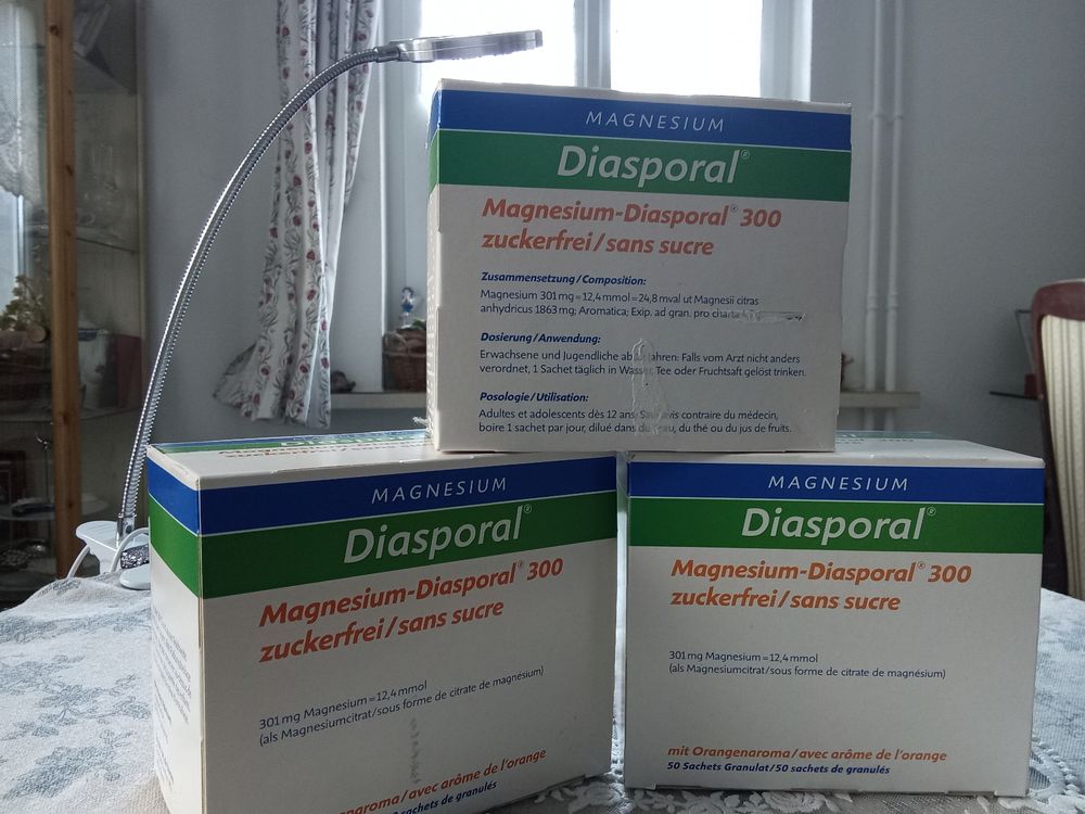 3x Magnesium Diasporal 300 Zuckerfrei/Sans Sucre (Neu und ...