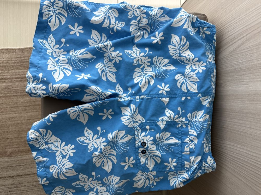Costume da bagno North Sails blu con fiori bianchi taglia 14 (Neu und ...