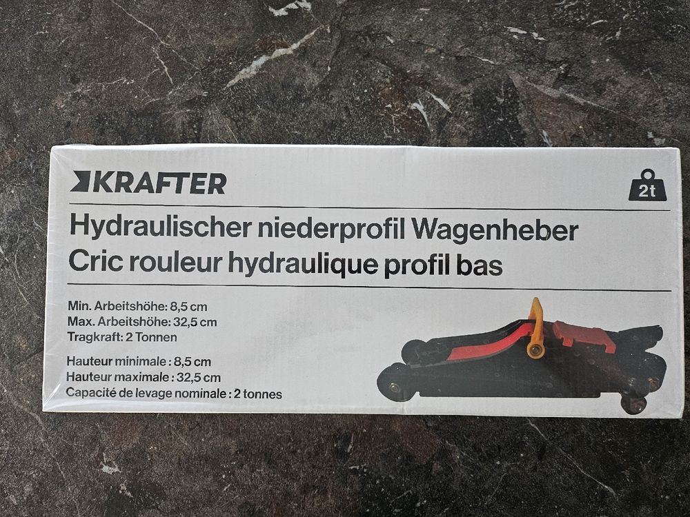 KRAFTER Wagenheber hydraulisch 2t, neu und original verpack. (Neu und originalverpackt) in Jona ...