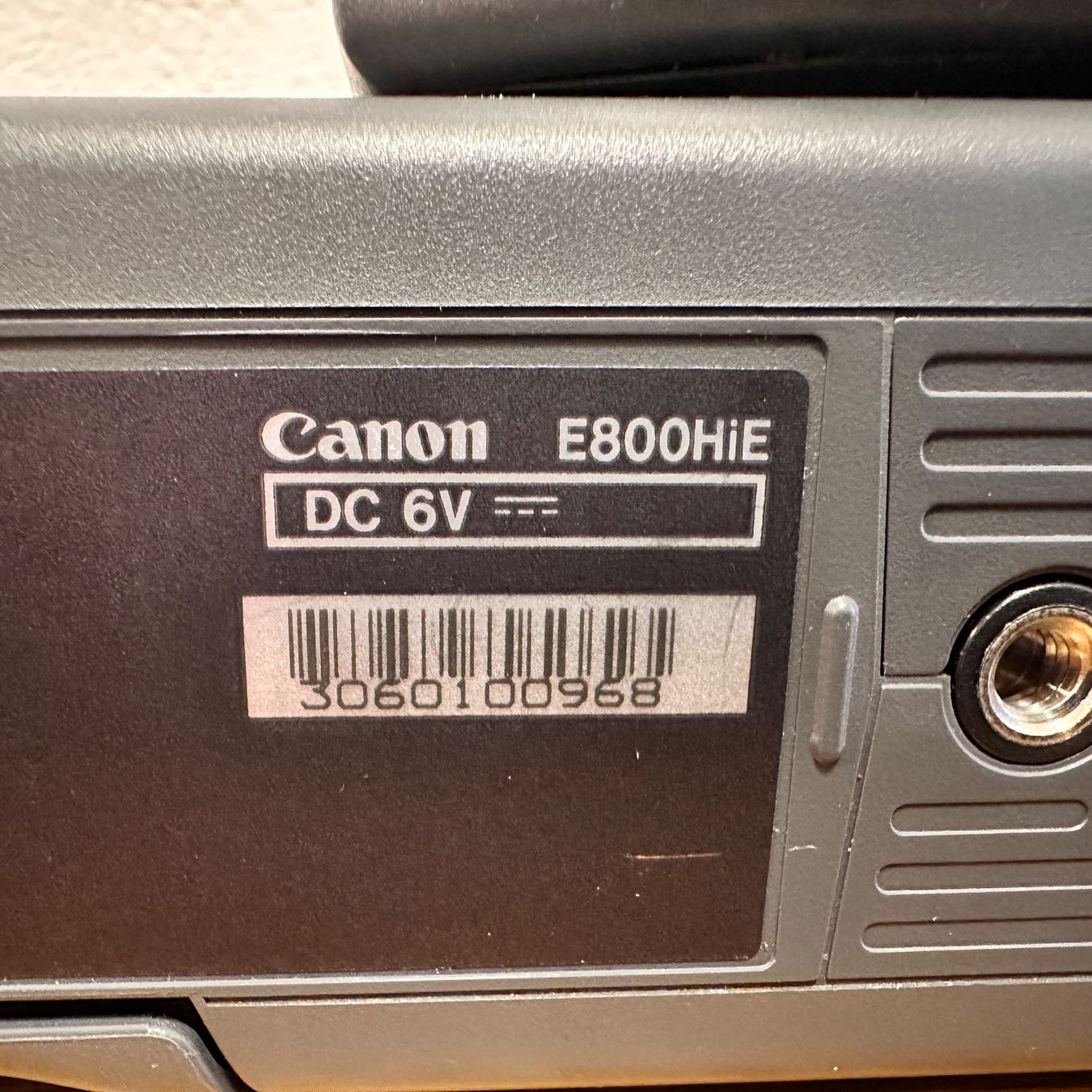 Canon Canovision E800Hi Hi8 analog – defekt, reagiert nicht (Gebraucht ...