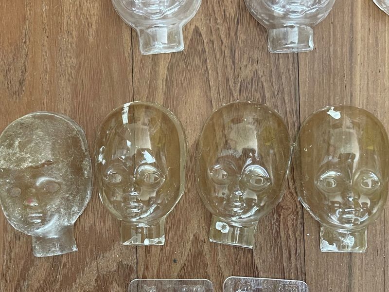 ★15 Puppen Masken★GLOREX★diverse grössen★Bastelset★gibskopf (Gebraucht ...