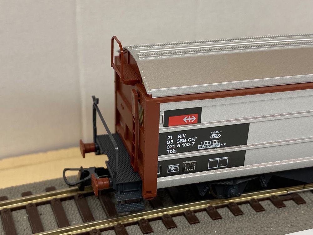 3 x Roco (H0 GS) SBB/DB Schiebewand-Schwenkdachwagen Tbis (Gebraucht) in Zürich für CHF 50 – mit ...