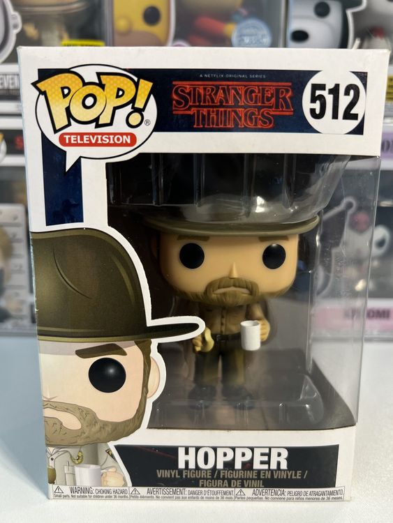 Funko POP! Television Stranger Things Hopper (Neu und originalverpackt ...