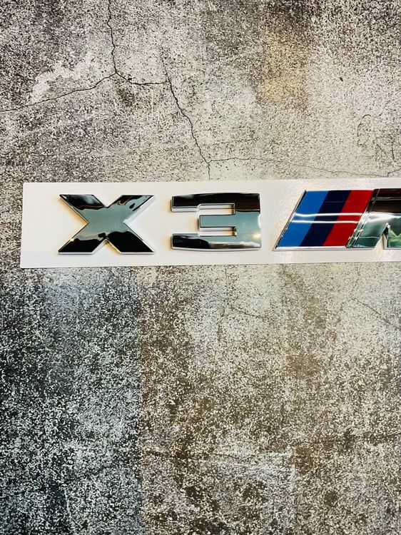 BMW X3M Emblem Logo Schriftzug Chrom Neu (Neu und originalverpackt) in ...