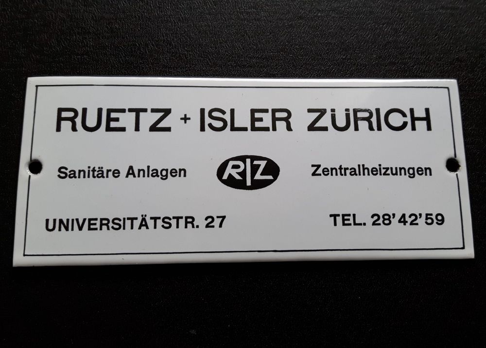 RUETZ + ISLER ZÜRICH (Gebraucht) in für CHF 26 – mit Lieferung auf ...
