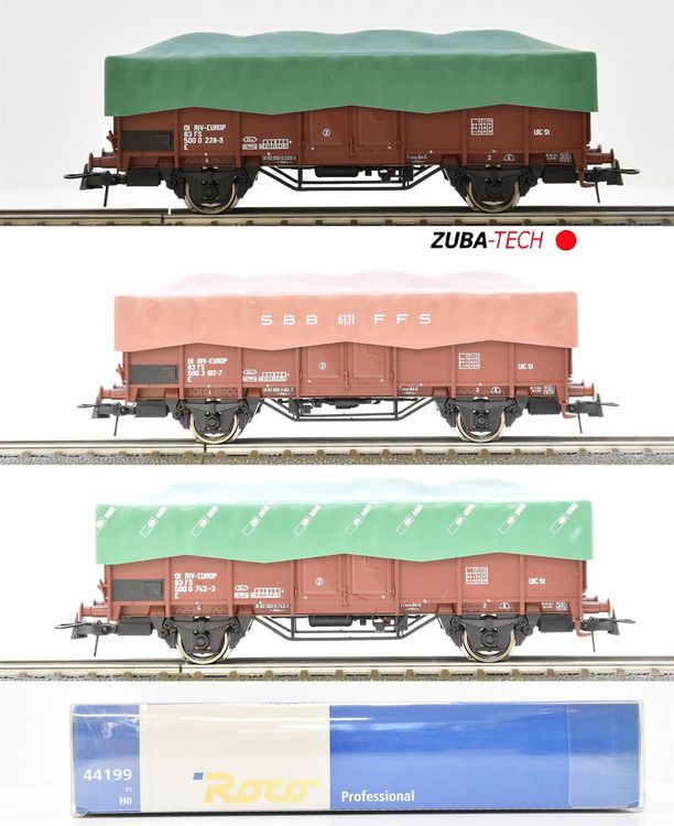 Roco 44199 Güterwagen-Set 3-tlg FS H0 GS mit OVP | Kaufen auf Ricardo