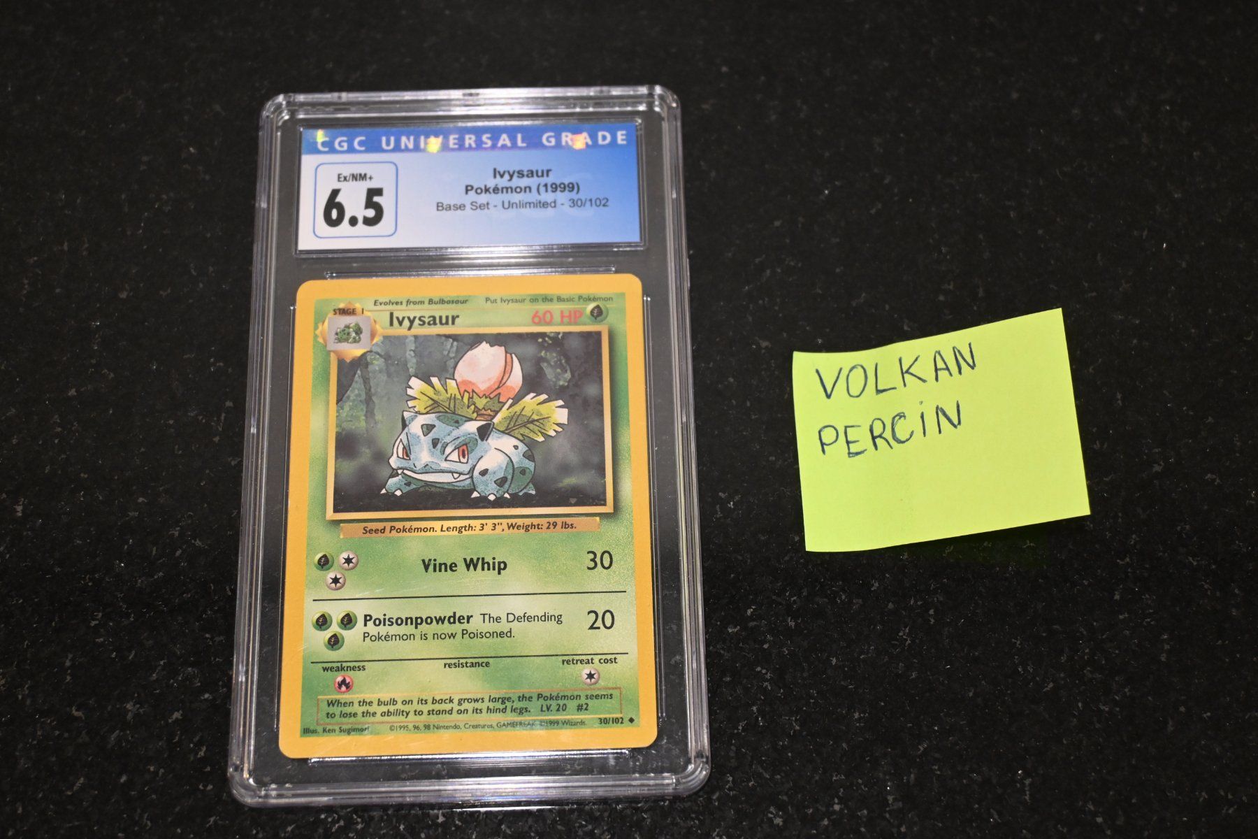 Ivysaur [Shadowless] #30 Pokemon Base Set PSA 6.5 (Neu und ...