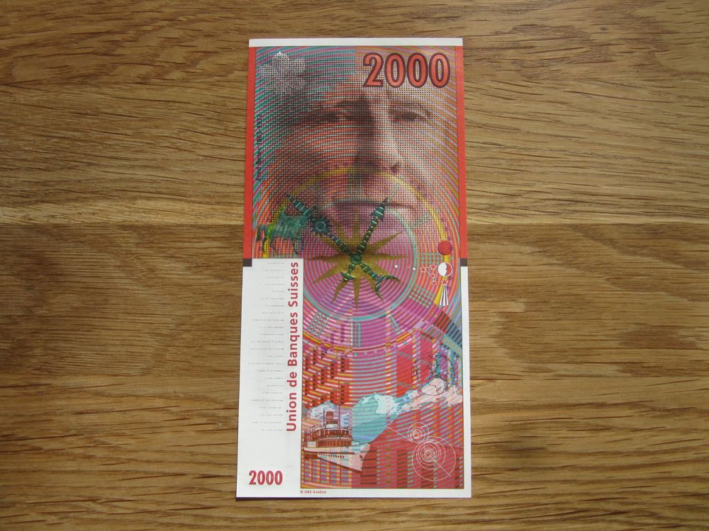 Rare billets de 2000 francs Suisse (UBS) (Neu (gemäss Beschreibung)) in ...