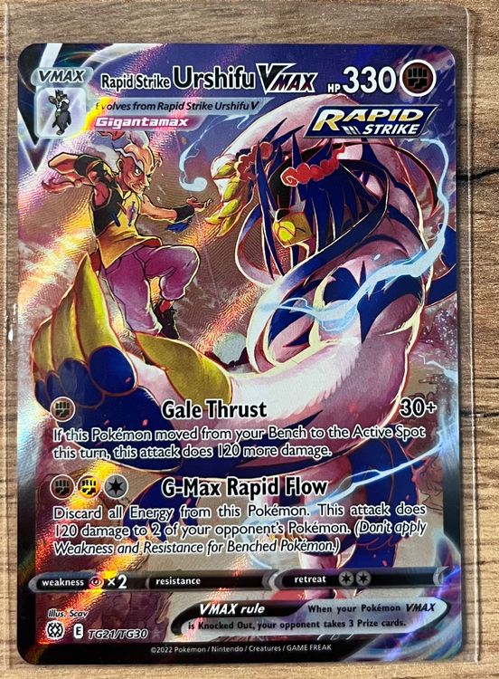 Rapid Strike Urshifu VMAX TG21/30 Pokemon Brilliant Stars | Kaufen auf ...