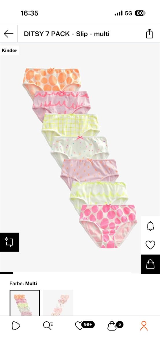 Next Slips, Gr. 116, 7er Pack, Multi, Top Zustand! (Gebraucht) in ...