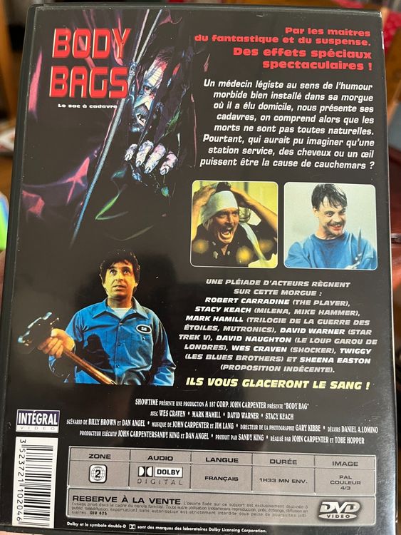 Body Bags (1993, John Carpenter & Tobe Hooper, DVD) (Gebraucht) in ...