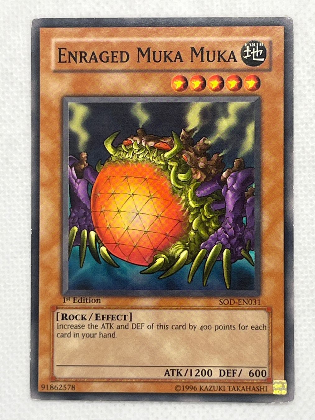 Yu-Gi-Oh! Enraged Muka Muka SOD-EN031 - Selten & Top! (Gebraucht) in ...
