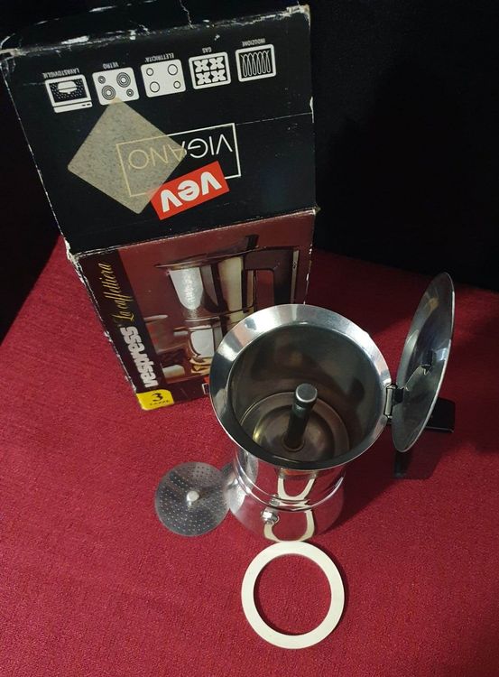 Vev Vigano Inox Espresso Maker 3 Tassen (Gebraucht) in Auw für CHF 35 ...