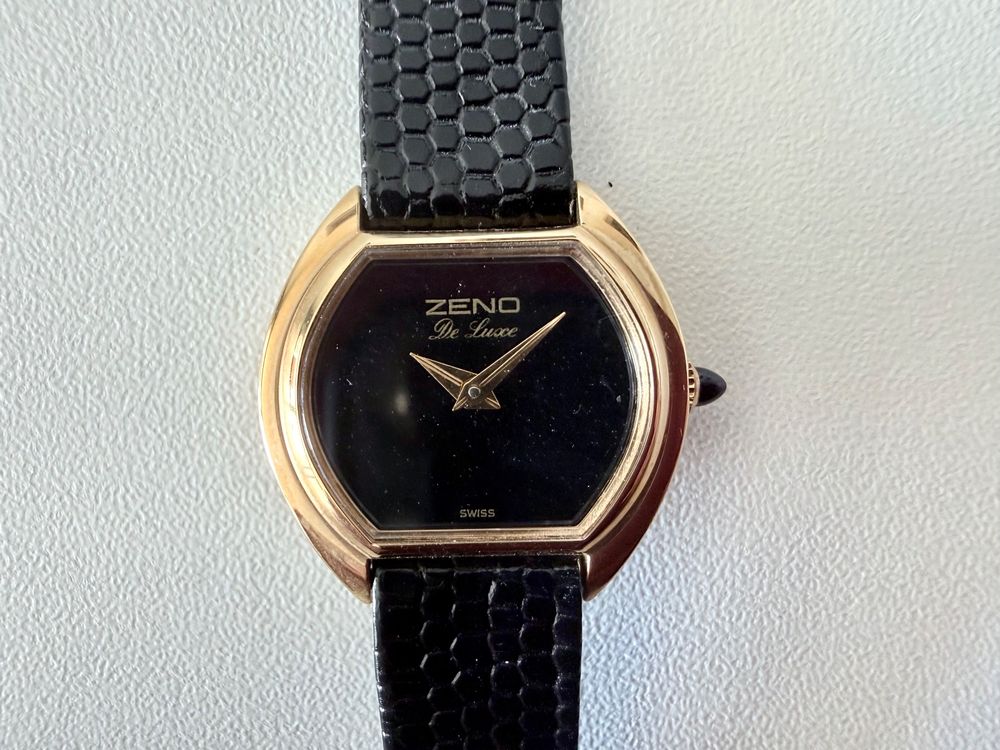 ZENO De Luxe steel/gold "TV screen" type, Mechanical, Swiss (Neu und ...