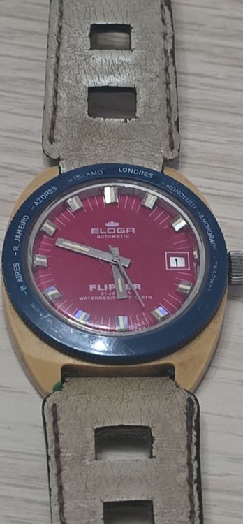 Vintage Eloga Flipper Automatic Armbanduhr - Rarität! (Gebraucht) in ...