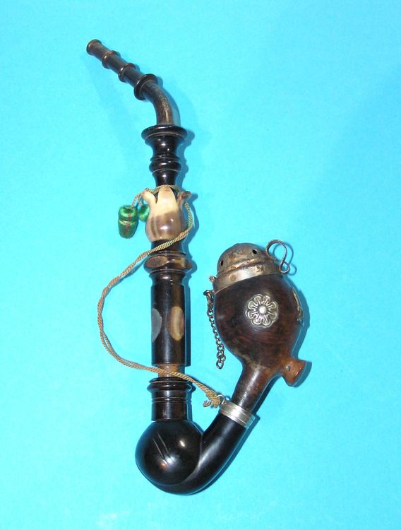 Antike Deckelpfeife Bauernpfeife Sammlerstück mit Kuh-Motiv (Gebraucht ...