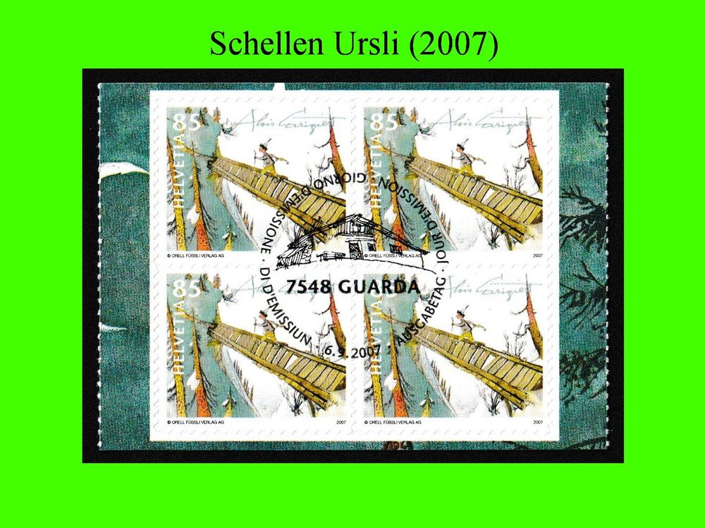 "Viererblock" Schellen-Ursli (2007) (Neu (gemäss Beschreibung)) in Dübendorf für CHF 3 – mit ...