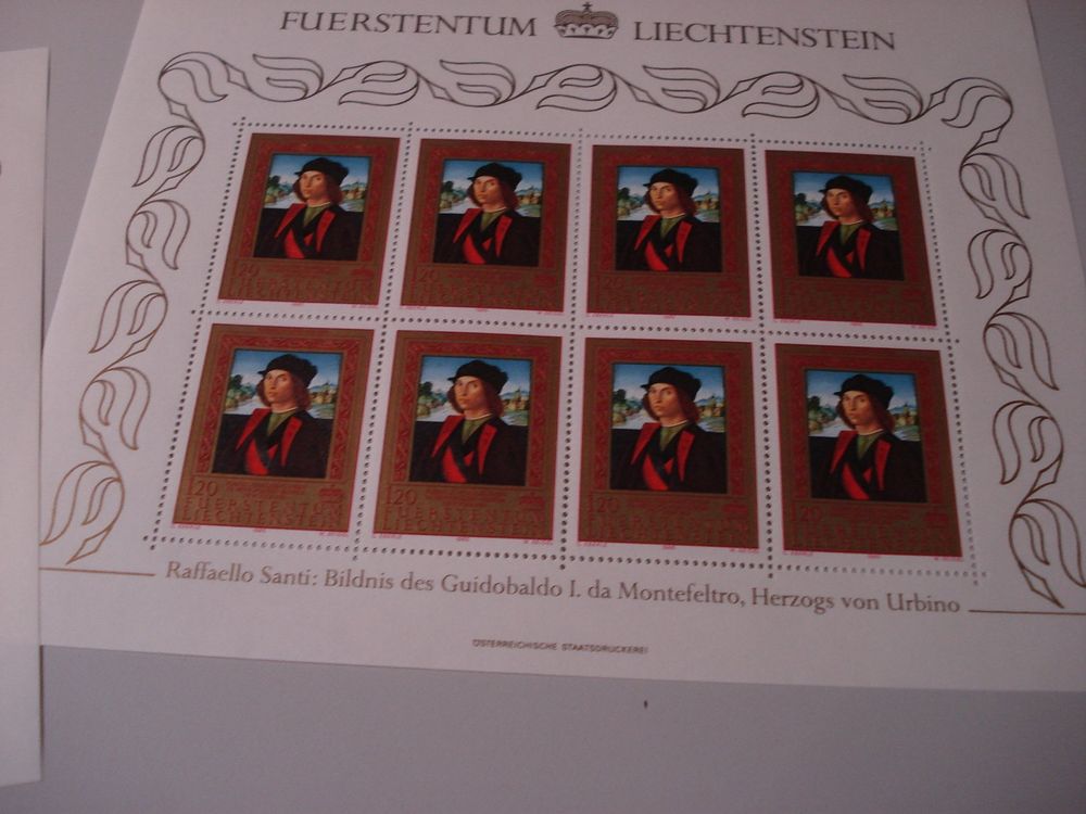 Bogensatz Liechtenstein, 1985, ** Rubensgemälde (Gebraucht) in Niederwil AG für CHF 1.1 – mit ...