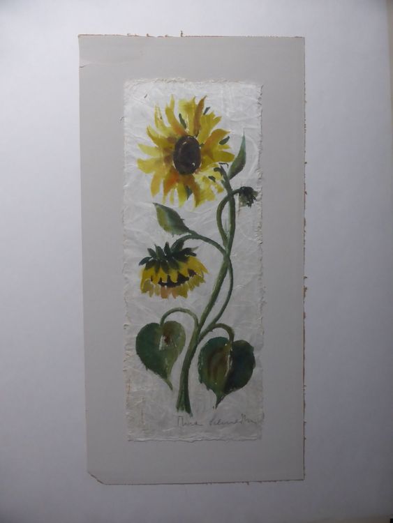 Thea Schneiders - Sonnenblumen Aquarell handsigniert (Gebraucht) in Brunnadern für CHF 10 – mit ...