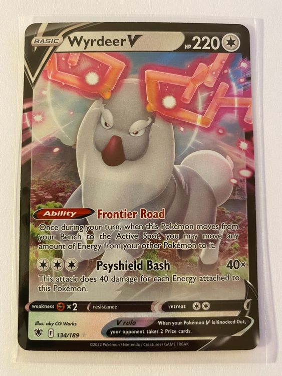 Pokemon Wyrdeer V 134/189 Astral Radiance EN (Neu (gemäss Beschreibung ...