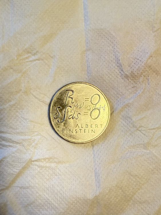Limited Edition 5 CHF Coin: Albert Einstein, 1979 Rare (Neu (gemäss ...