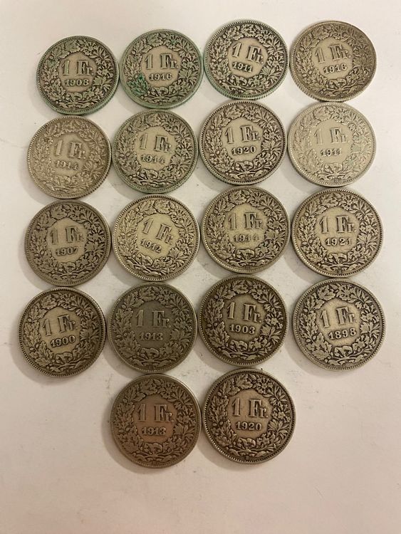 18 Stk 1.- Über 100 Jahre Alt (28) (Gebraucht) in Ballwil für CHF 51 – mit Lieferung auf Ricardo ...