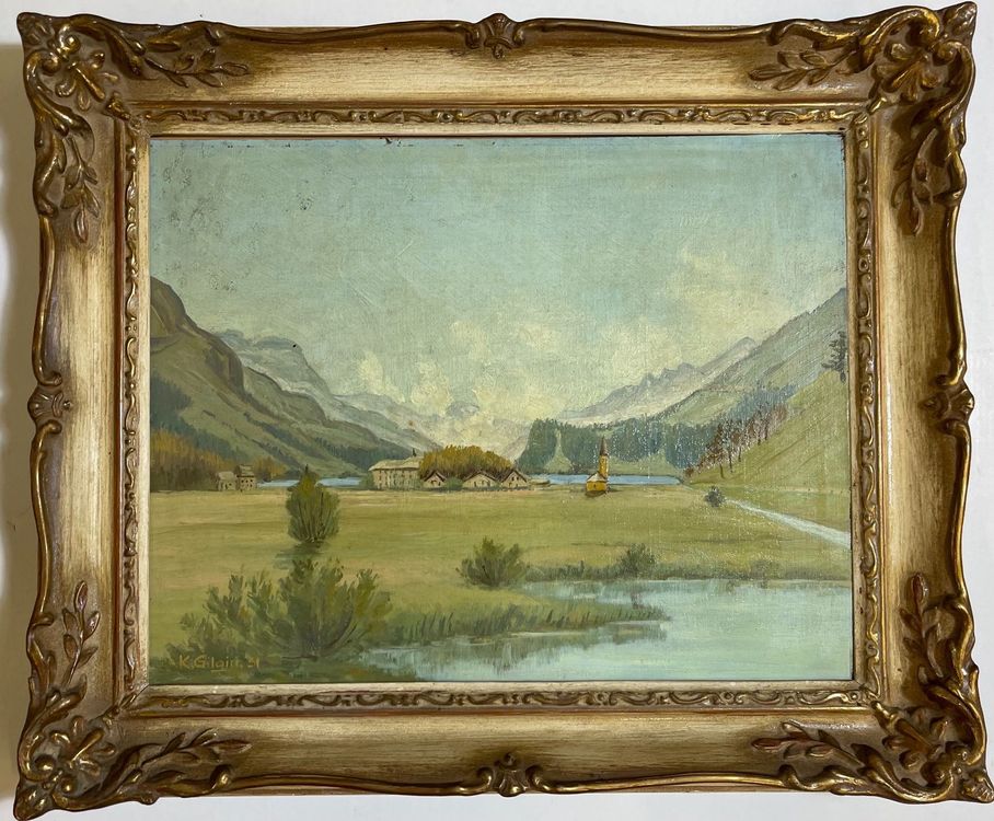 Alte Landschaft Gemälde signiert | Kaufen auf Ricardo