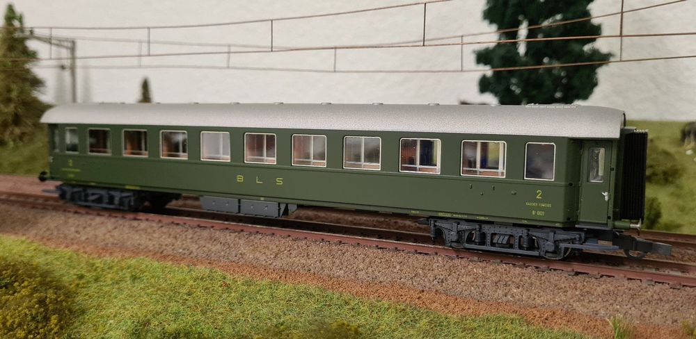 Roco BLS Stahlwagen B4ü grün Art. 44869 | Kaufen auf Ricardo