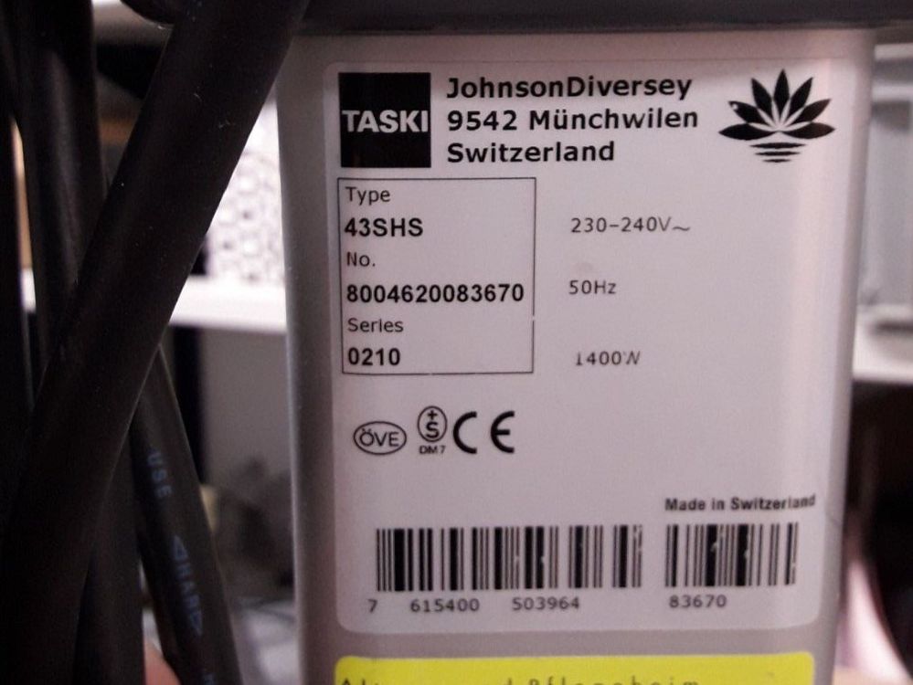 Taski OMNI Einscheiben Reinigungsmaschine (Gebraucht) in Thayngen für ...