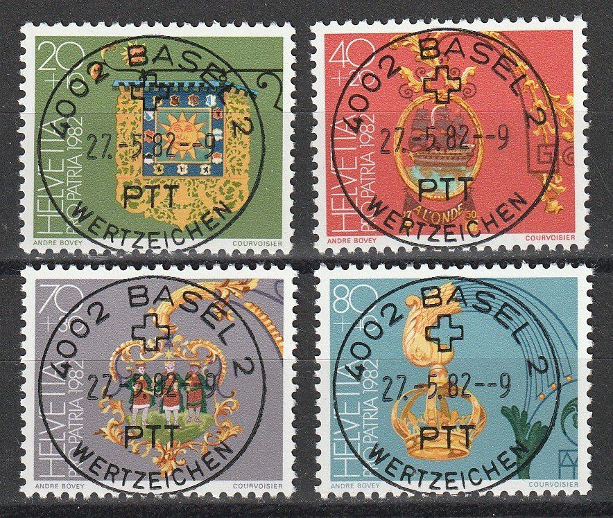 1982 Pro Patria ET - Vollstempel BASEL 2 (Neu (gemäss Beschreibung)) in Homburg für CHF 6 – mit ...