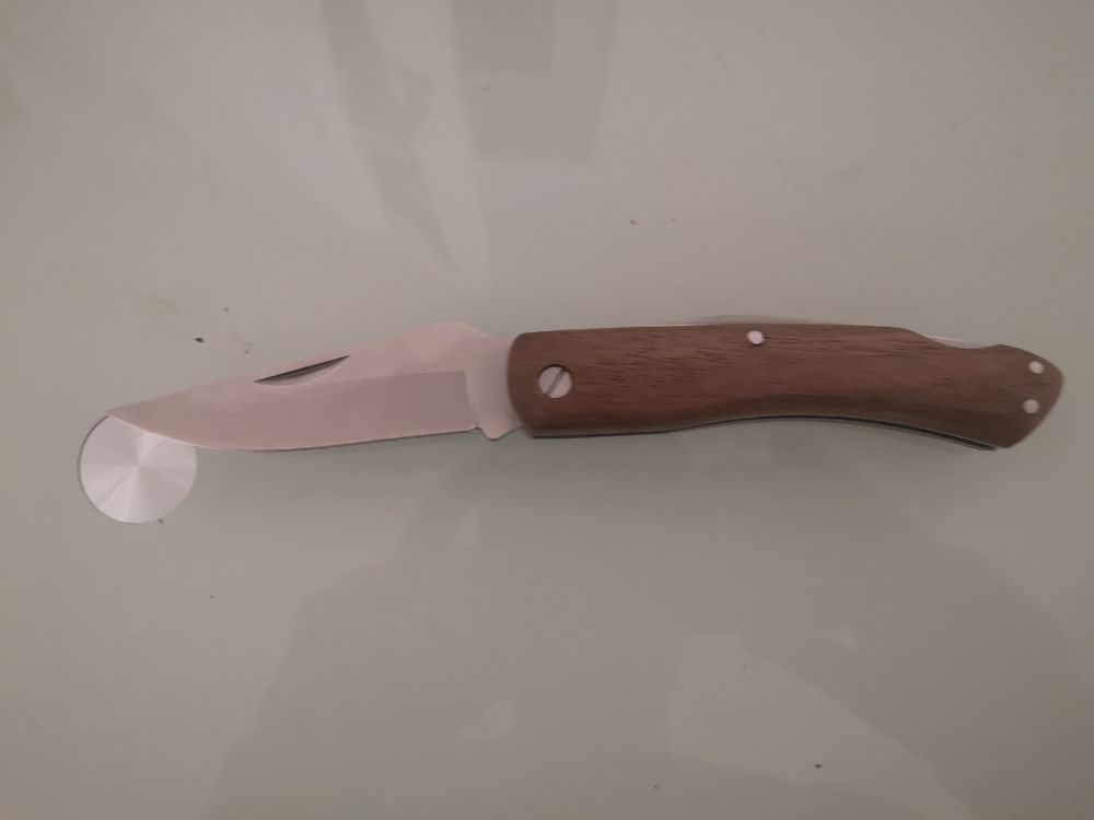 Rocktrail Taschenmesser, Nussbaumholz Griff, Campingmesser (Gebraucht ...