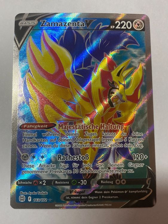 Pokemonkarte Zamazenta V Fullart (Neu (gemäss Beschreibung)) in Neuhausen für CHF 10 – mit ...