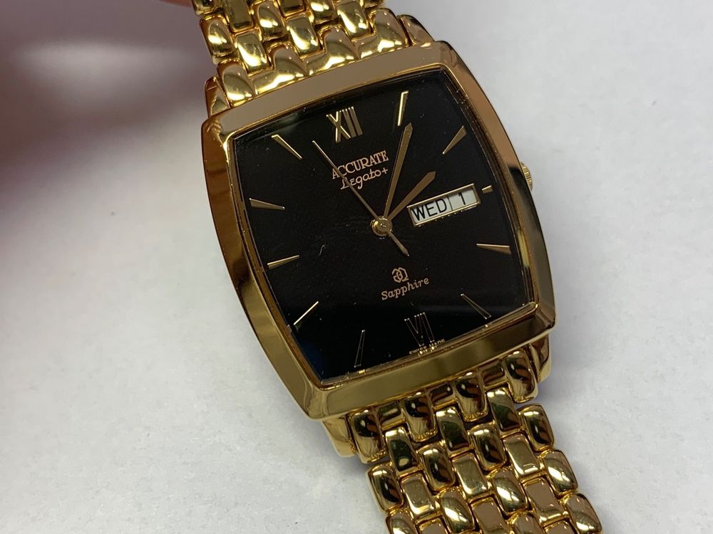 Accurate Legato+ Herrenuhr Quarz Saphirglas läuft 32x34 (Gebraucht) in ...