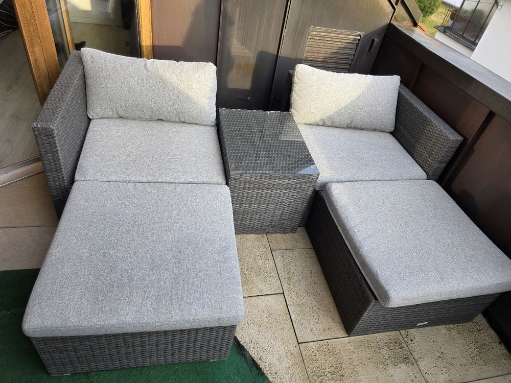 Gartenlounge-Set Rattan (Gebraucht) in Erlinsbach SO für CHF 250 – nur Abholung auf Ricardo kaufen