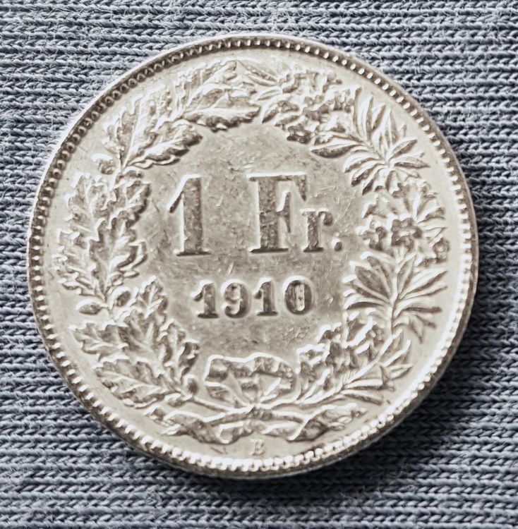 1 Franken 1910 uralte sehr rare Silbermünze ab nur 1 Fr !!! (Gebraucht) in Camignolo für CHF 5 ...