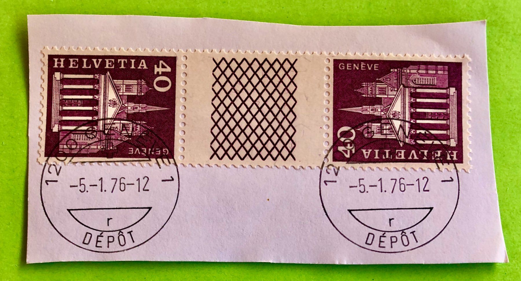 Nr.S 68 Motive und Baudenkmäler GESTEMPELT Geneve (8) (Gebraucht) in ...