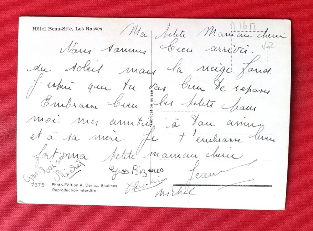 Les Rasses - Hotel Beau-Site - SHELL - Edit. Deriaz (Usato) a Rothrist ...