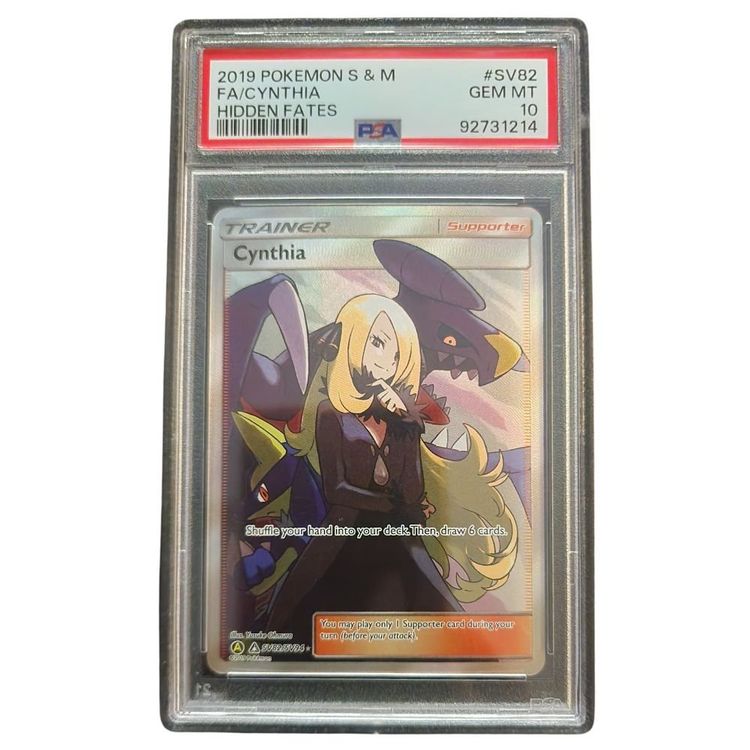 Cynthia Full Art Hidden Fates PSA 10 Pokemon Card (Gebraucht) in Genève ...