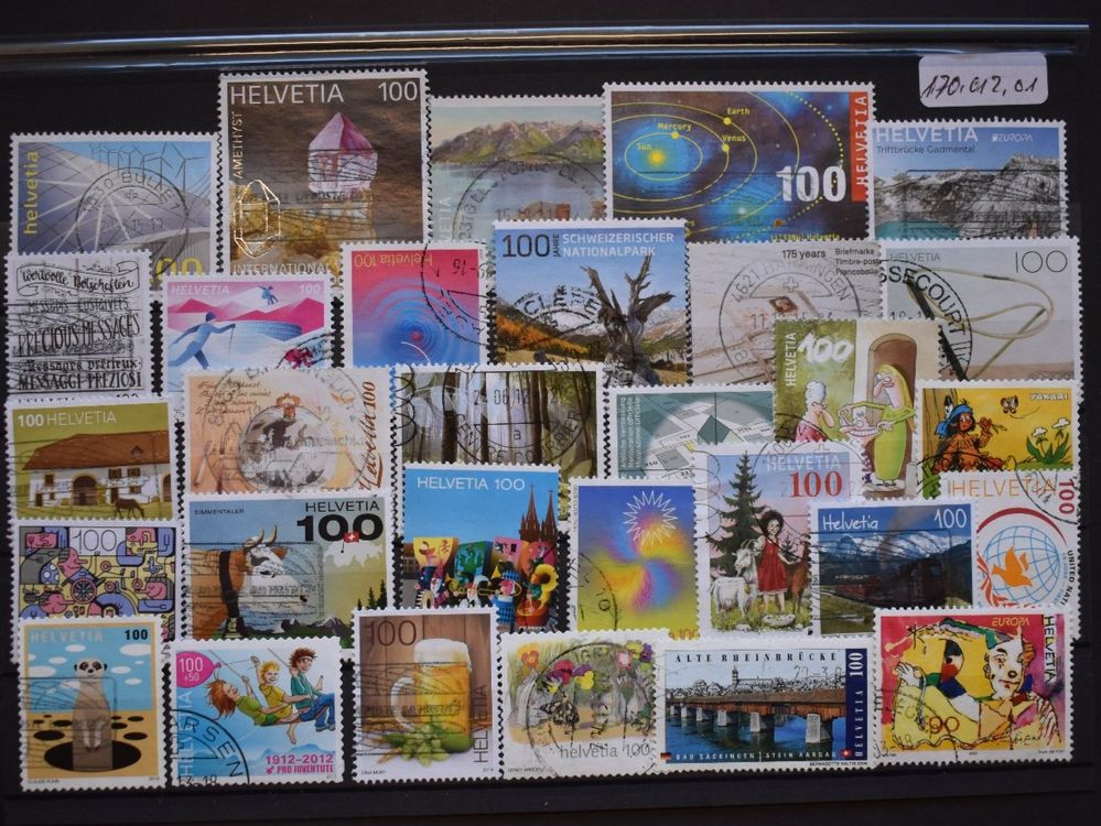 Dreissig neuere Briefmarken der Schweiz 01 (Gebraucht) in für CHF 6 ...