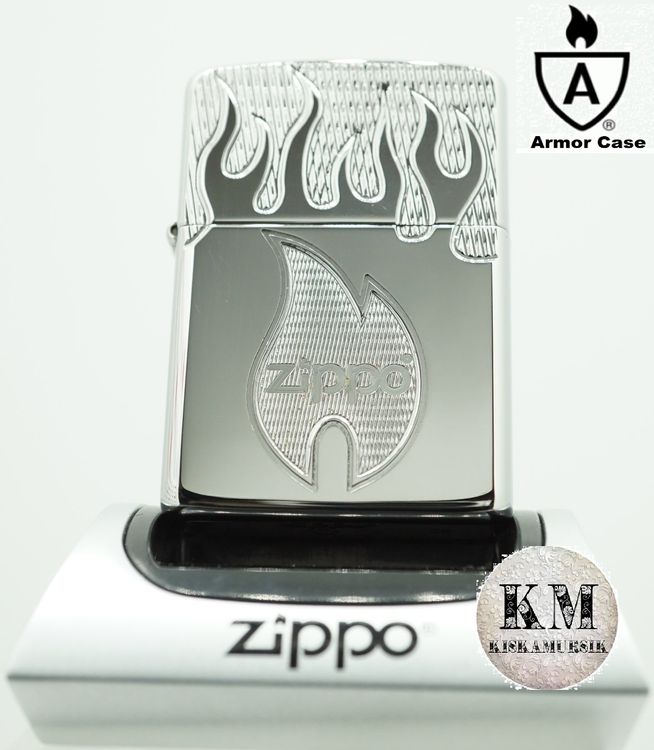 ZIPPO® FLAME DESIGN - ARMOR CASE - 2009 - UNGEZÜNDET | Acheter sur Ricardo
