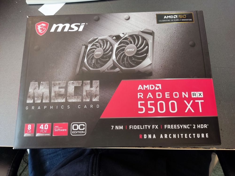 Radeon RX 5500 XT MECH 8G OC gaming Grafikkarte (Gebraucht) in Thundorf ...