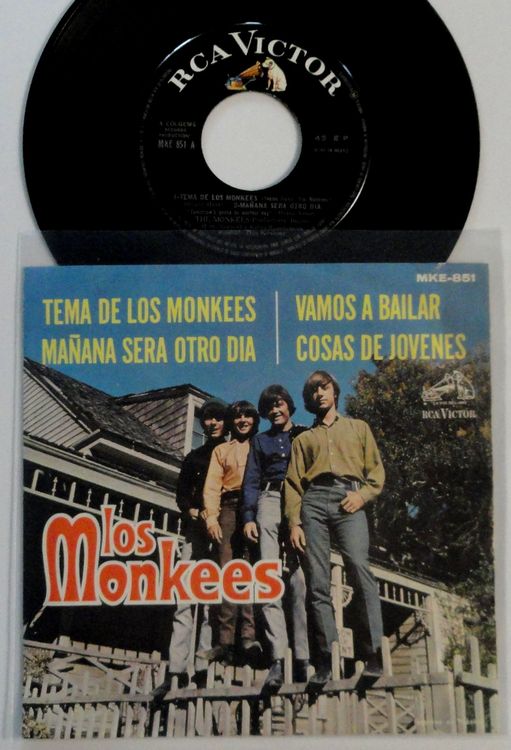 EP-SI THE MONKEES tem de los monkee 1966 KULT MEXICO PRESS (Gebraucht ...